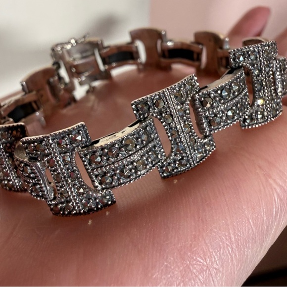 Estate | Jewelry | Vintage Art Deco Revival Sterling Silver Marcasite ...